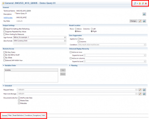 Comparison of SAP BEx Query Designer and eclipse BW Modeling Query ...