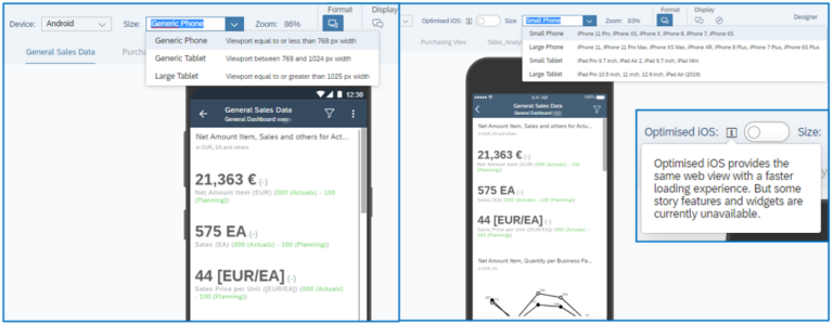 How-To make a SAC Story Mobile ready - ZPARTNER GmbH