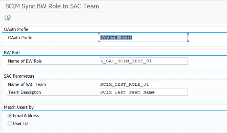 Sync SAP BW Roles to SAC Team - ZPARTNER GmbH
