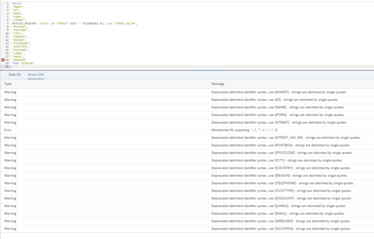 Data Flows In Sap Datasphere Dsp Part 3 Using Sql Table Functions And Incorporate Them Into