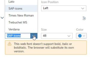 How to use SAP UI5 Icons in SAC-Stories and SAC-Applications - ZPARTNER ...