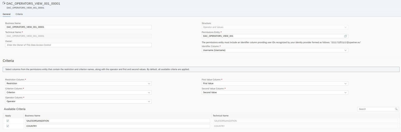 A practical example of the three different types of Data Access Controls (DACs) in Datasphere ...