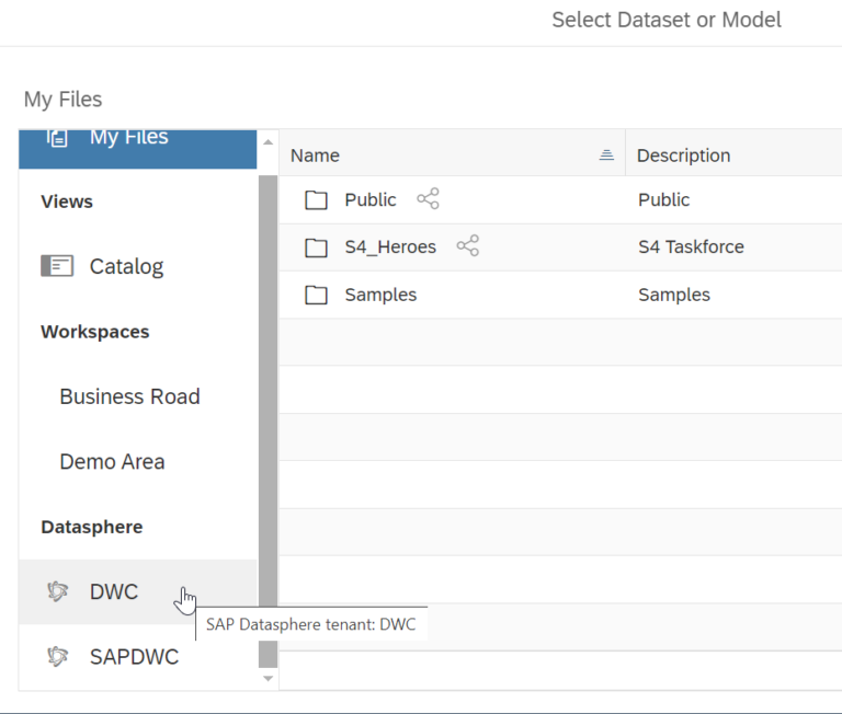 SAP Analytic Cloud (SAC) Story on SAP Datasphere (DSP) - ZPARTNER GmbH